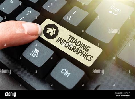 Sign Displaying Trading Infographics Internet Concept Visual Representation Of Trade