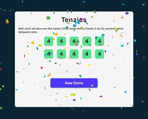 github lucioaberte tenziesgame tenzies game react app