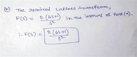 Solved Could You Please Answer This The Laplace Transform Turns A