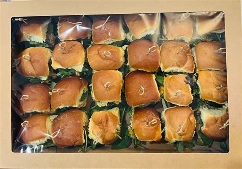 Mini Sliders Platter For 20 People Helens Candy Shop