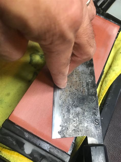 Knife Sharpening Using Traditional Methods Takeda Knife Sharpening