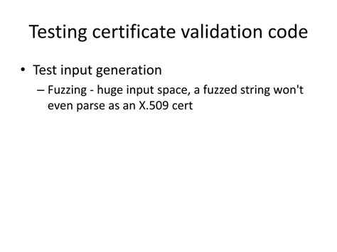 ppt using frankencerts for automated adversarial testing of certificate validation in ssl tls