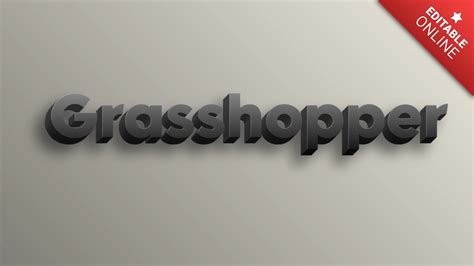 Grasshopper Text Effect Generator Textstudio Grasshopper Text Effect Generator Textstudio