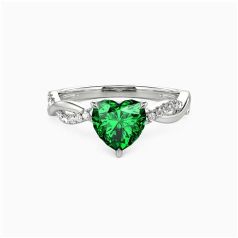 My Eternal Commitment 1ct Heart Cut Side Stone Engagement Ring She·said·yes Jewelry Side