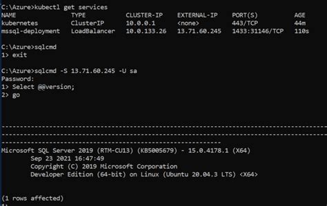 Deploy A Sql Server Container Using Azure Kubernetes Services Aks