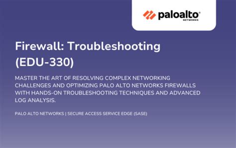 Firewall Troubleshooting Edu 330 Datacipher