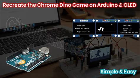 Chrome Dino Game On Arduino And Oled Simpleandeasy Circuit Schools