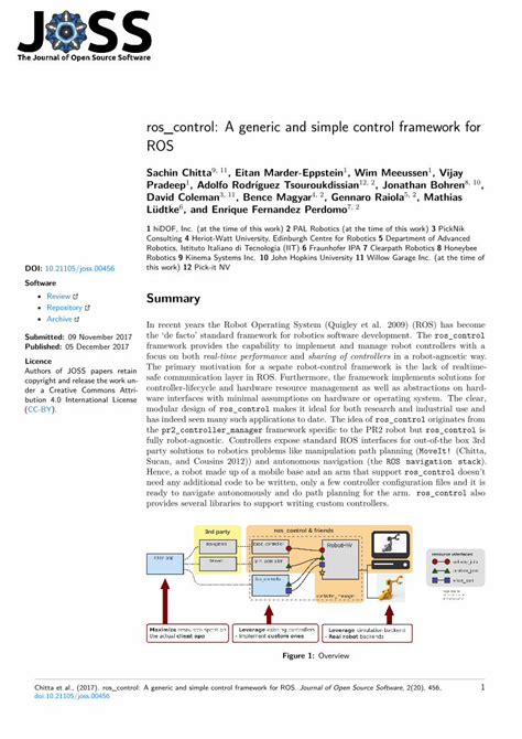 Pdf Ros Control A Generic And Simple Control Framework Figure 2