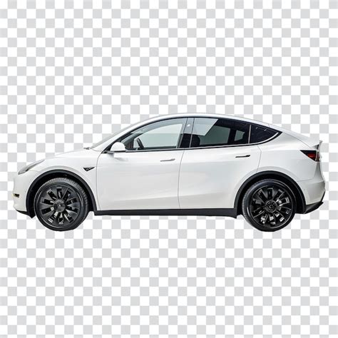 Белая машина с прозрачным фоном Png Премиум Psd Файл