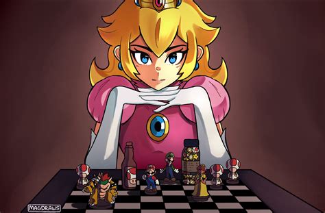 Princess Peach Mario Luigi Princess Daisy Bowser And 3 More Mario And 2 More Drawn By Mag