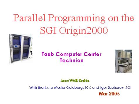 ppt parallel programming on the sgi origin2000 powerpoint