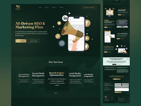 Ai Driven Seo And Marketing Website On Behance