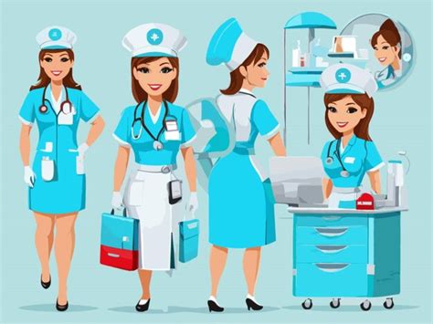 Premium Vector Nurse Illustration Vector