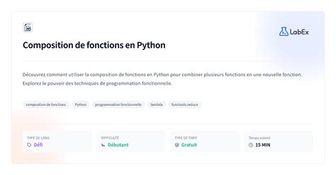 Composition De Fonctions En Python Labex