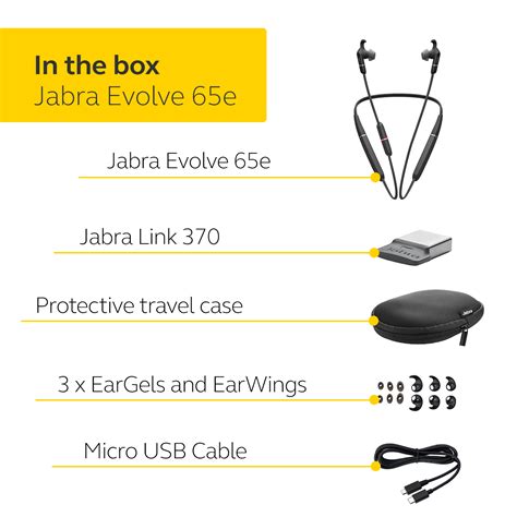 Buy Jabra Evolve E Uc Link Wireless Professional Earbuds Online At Lowest Price In Ubuy