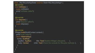 Mobile Applications Development Class 03 Starting With Flutter PPT
