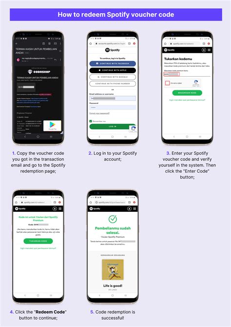 How To Redeem Spotify Voucher Code Codashop Indonesia