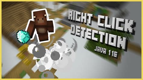 Right Click Detection In Vanilla Minecraft 116 Command Blocks Youtube