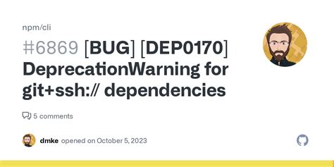 Bug Dep0170 Deprecationwarning For Gitssh Dependencies · Issue