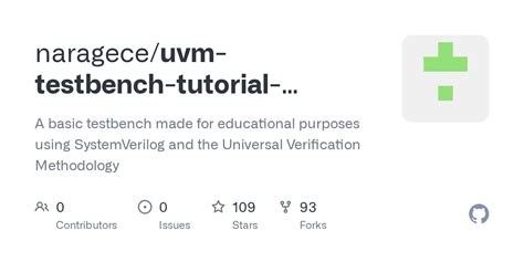 Github Naragece Uvm Testbench Tutorial Simple Adder A Basic Testbench Made For Educational