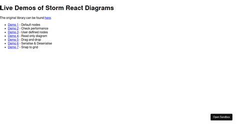 Storm React Diagrams Examples Codesandbox