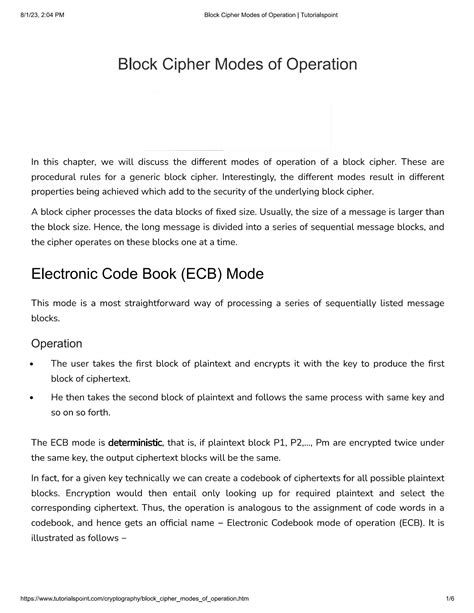 Solution Block Cipher Modes Of Operations Studypool
