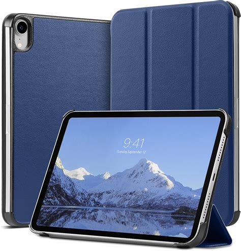 Jp Veningo Ipad Mini6 ケース Ipad Mini 第6世代 保護ケース 薄型 Pupc マイクロファイバー裏地 手帳型レザーケース 手帳型カバー
