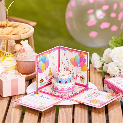 Personalized Birthday Exploding Surprise Box Card Custom 3d Pop Up