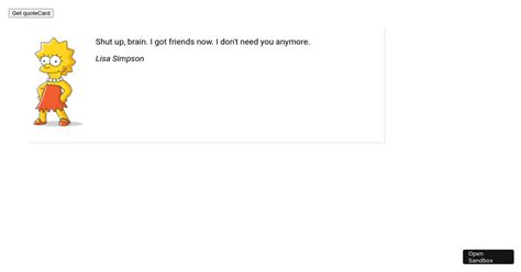 Ajax Simpsons Quotes React Codesandbox