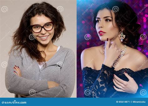 Before After Nerd Girl Turns Into A Beauty Queen Ugly Duck Beauty