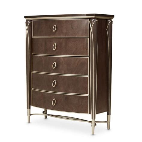 Villa Cherie Hazelnut Drawer Chest Aico Furniture Furniture Cart