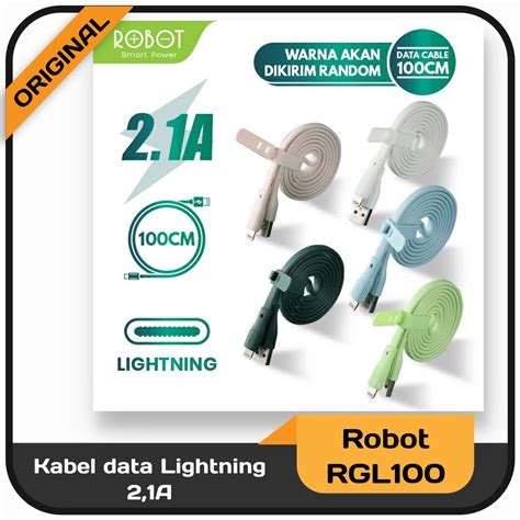 Jual Kabel Data Lightning Robot RGL A Per Pc Shopee Indonesia