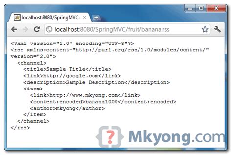 Spring 3 MVC ContentNegotiatingViewResolver Example Mkyong Com