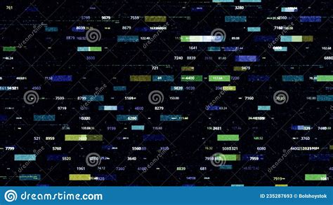 Big Data Digital Code Running Through The Futuristic Information Technology Computer Animation