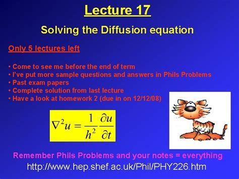 Lecture 17 Solving The Diffusion Equation Only 5