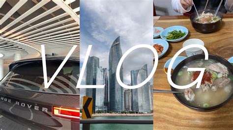 Vlog 부산 대구 나들이 신혼부부브이로그부산국밥먹방여행기장드라이브롯데월드부산청사포더현대깡통시장용궁사