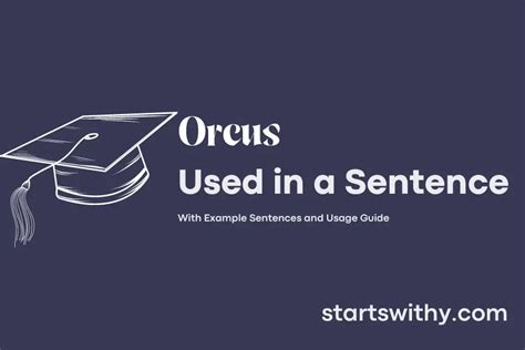 Orcus In A Sentence Examples 21 Ways To Use Orcus