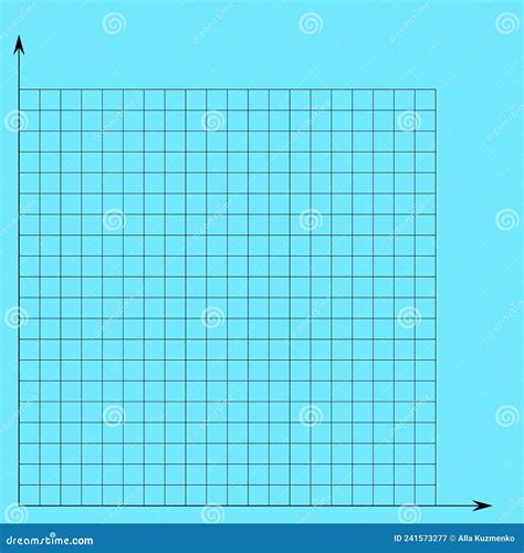 Grid Paper Mathematical Graph Cartesian Coordinate System With X Axis