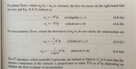 Solved 62 Transport Of Vorticity The Vorticity Vector