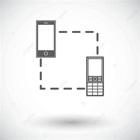 Phone Sync Single Icon Smart Connection Communication Vector Smart Connection Communication