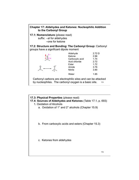 Aldehydes And Ketones Nucleophilic Addition To The Carbonyl Group 171