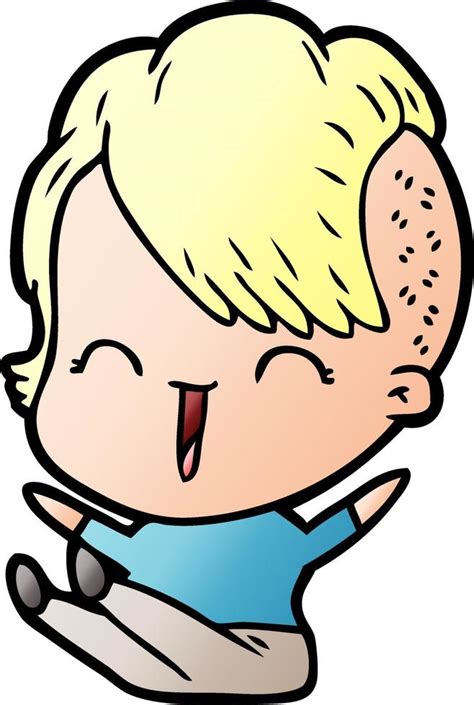 Cartoon Happy Hipster Girl 12083924 Vector Art At Vecteezy