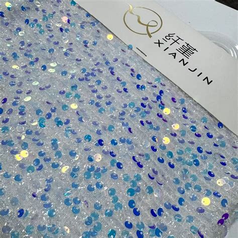 Velvet Stretch Embroidery Sequin Fabrics Soft Glitter Velvet Lace