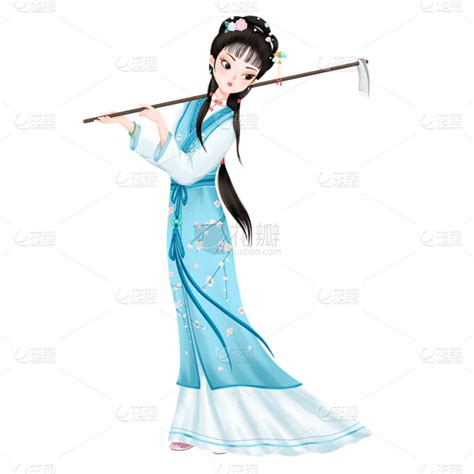 中国风 人物插画 林黛玉