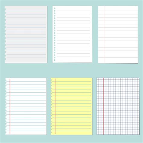 Different Types Of Notebooks Lines At Christopher Conder Blog