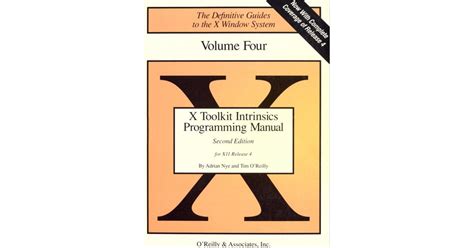 x toolkit intrinsics programming manual for version 11 volume 4 2nd
