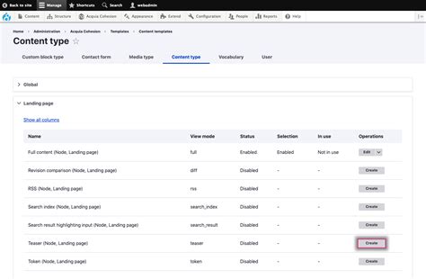 Creating Templates For Other View Modes Acquia Cohesion Docs