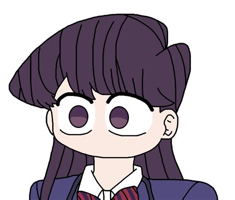 Komi Shouko With Tareme Eyes And No Mouth By Ultra Shounen Kai Z On