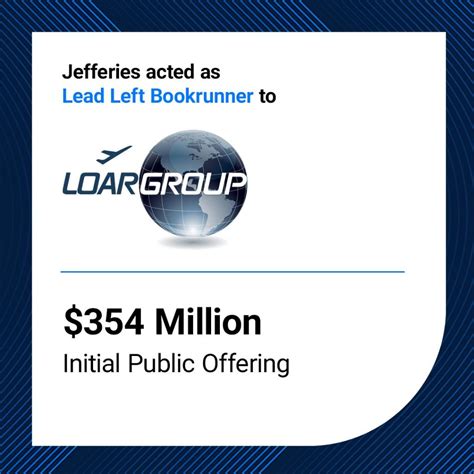 Jefferies On Linkedin Were Pleased To Have Acted As Lead Left