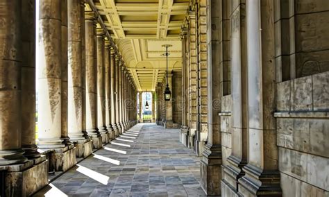 English Classical Architecture Of 18th Century Inspired By Greenwich Ai Generative Stock Video